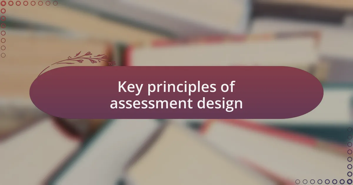 My approach to designing assessments / elwa.org.uk